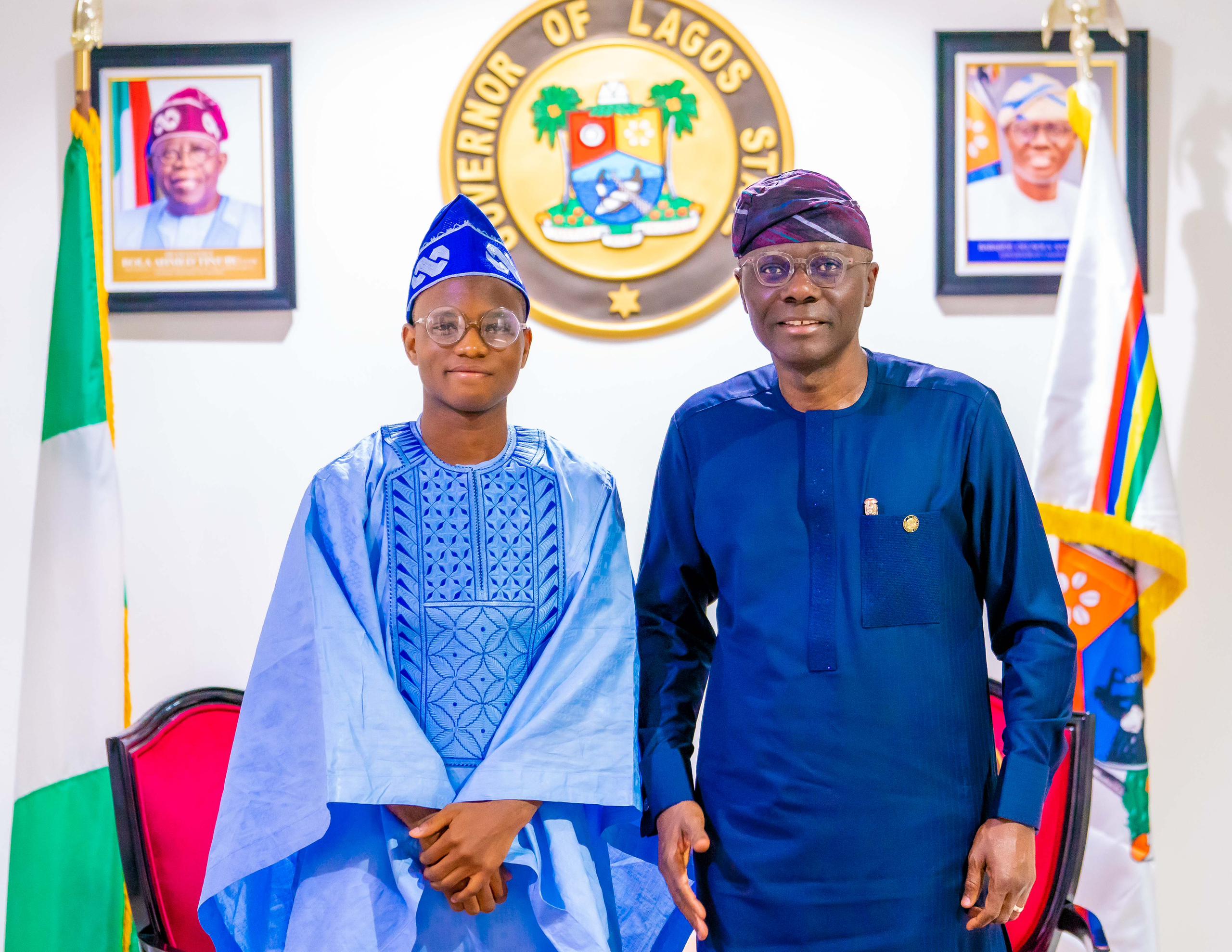 His Excellency, One Day Governor, Master Abdulazeez Abdul Rahmon with ...